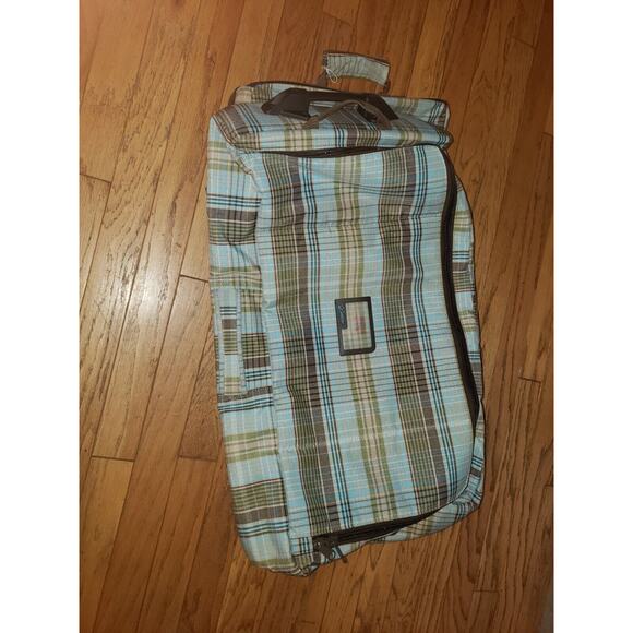 Dakine | Bags | Rare Plaid Dakine Split Roller Rolling Luggage Bag ...
